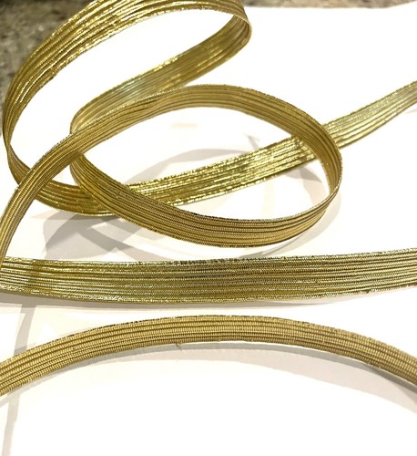 Premium Gold Metallic Flat Braid - 10mm Per 2 Metres - 10 Cord | eBay