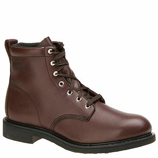 Work America Mens Farm Work Closed Toe Ankle Safety BOOTS Brown Size 11 ...