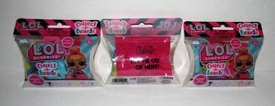 LOL SURPRISE COLLECT-A-BANDS LOT OF (3) NEW SEALED 10 BANDS 2 SURPRISES ...
