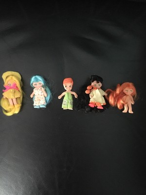 Lot Of 5 Vintage Mini 3" Flatsy Dolls Ideal Misc. Boy Male Slumber Time ...