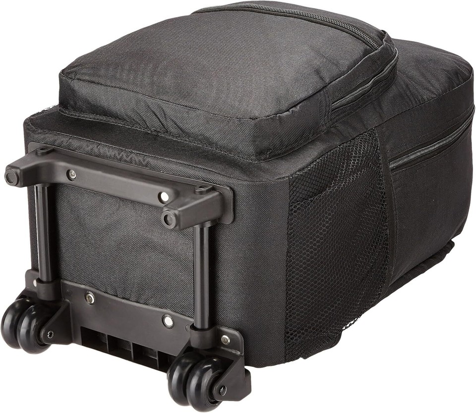 Rockland Double Handle Rolling Backpack Black 17-Inch | eBay