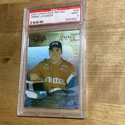 2000 upper deck racing #38 jimmie johnson psa 9 Rookie Card Pop Only 7 ...