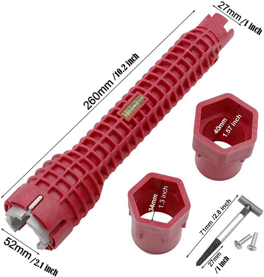 8in1 Sink Basin Multifunction Faucet Wrench Install Tap Spanner ...