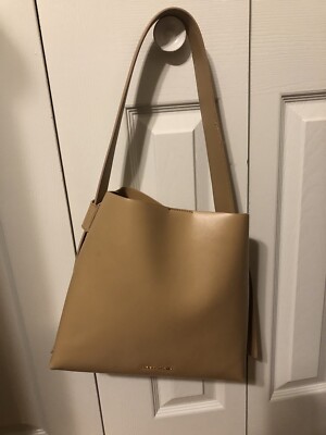 Purse Anne Klein Convertible Minimal Hobo w/Enamel Turnlock Women Brown ...