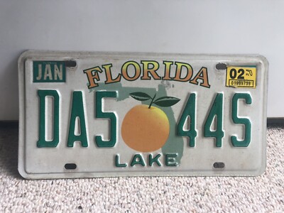 2002 Florida License Plate (Lake County) | eBay