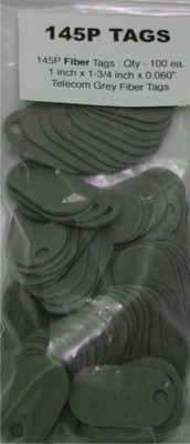 145P Tags Qty 500 Telco Grade Fiber Tags 145PTAGS 1" x 1 3/4" Oval USA ...