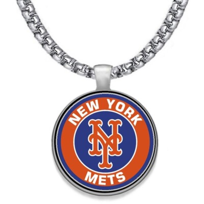 Large New York Mets Mens 24" Chain Pendant Necklace Free Ship D30 | eBay