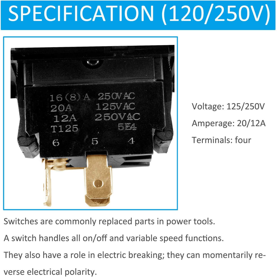 Table Saw Switch Replacement Compatible with Ryobi and Craftsman ...