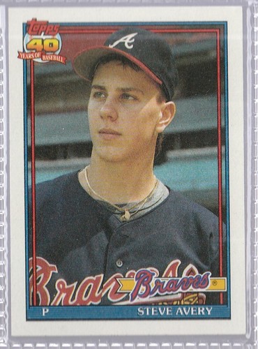 STEVE AVERY 1991 Topps 40 Years Of Baseball #227 ATLANTA BRAVES | eBay
