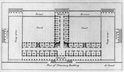 Photo:Floor plan of Treasury Building,Washington,DC,Architect | eBay