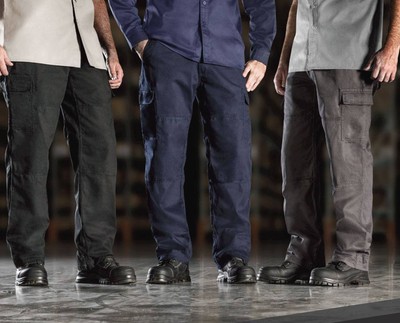 Mens Cotton Drill Cargo Pants Multi Pocket Workwear Size 77R - 132R New ...