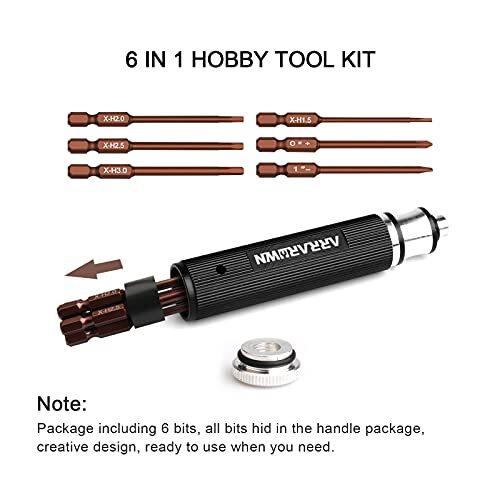 9Pcs RC Car Tool Kit 6 in 1 Hex Screwdriver Set with TrayCross Wrench ...