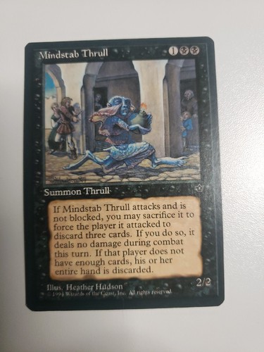 MTG Mindstab Thrull Fallen Empires Version C Magic the Gathering Black ...