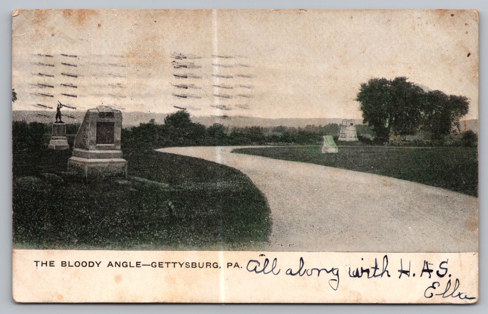The Bloody Angle Gettysburg Pennsylvania PA Postcard | eBay