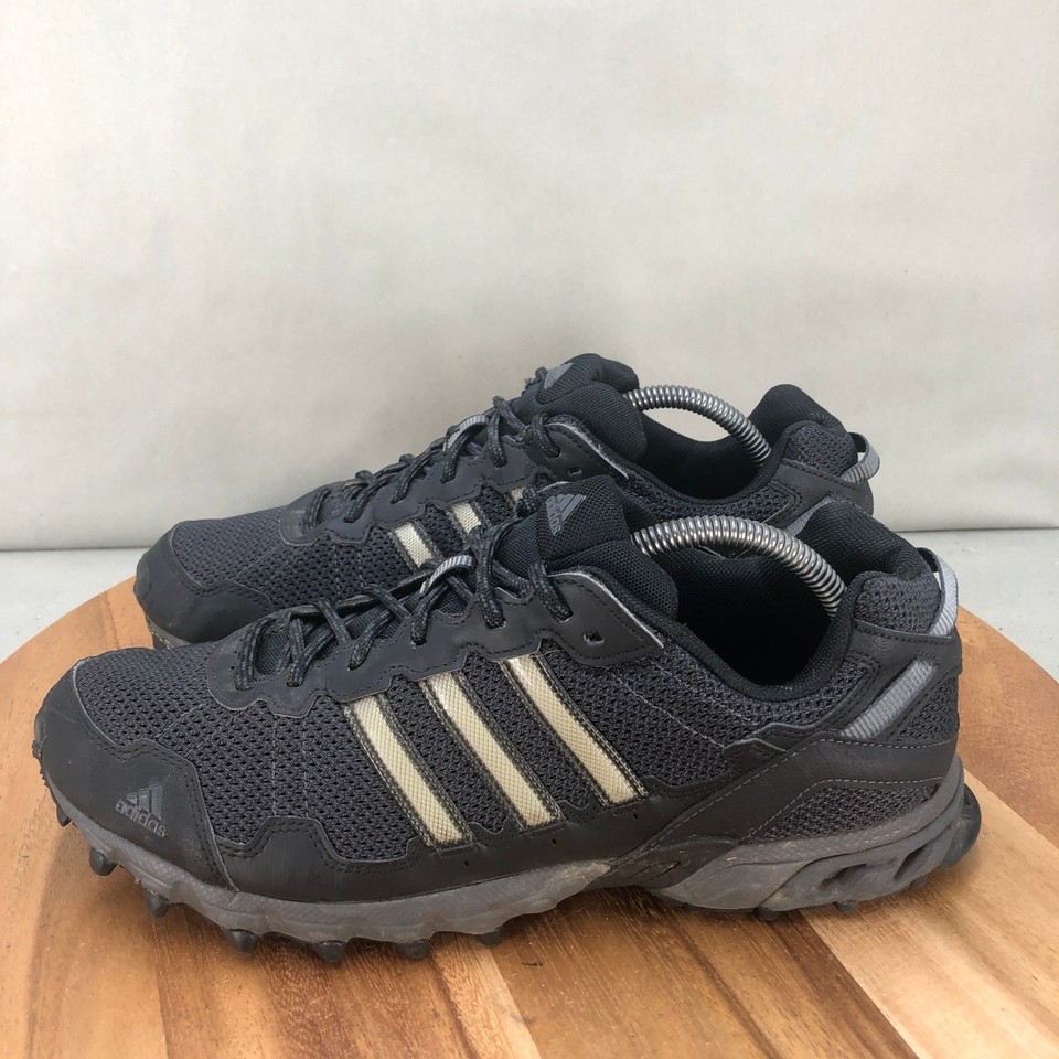 Adidas Rockadia Trail Running Shoes Mens 11 Core Black Mesh Lightweight ...