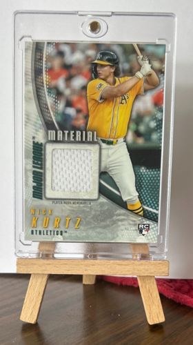 2025 Topps Update Nick Kurtz MMU-KUR Major League Materials RC Relic ...