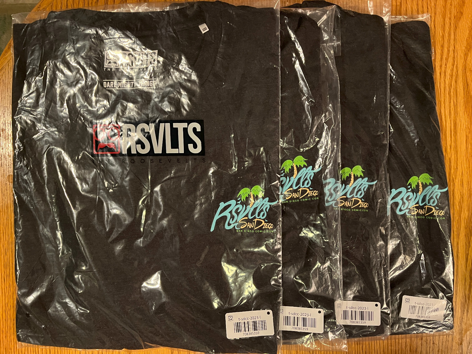 Lot of 4x Mens Size L RSVLTS T-Shirt 2023 SDCC Comic Con Exclusive NEW ...