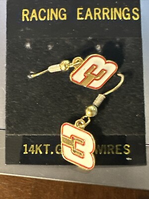 #3 RCR NASCAR Racing Earrings Dale Earnhardt | eBay