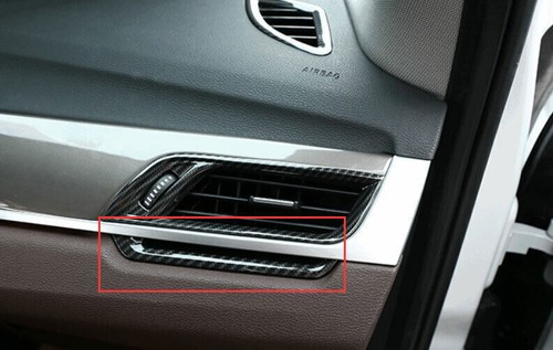 For BMW X1 F48 2016-22 ABS Carbon Fiber Inner Front Side Vent Overlay ...
