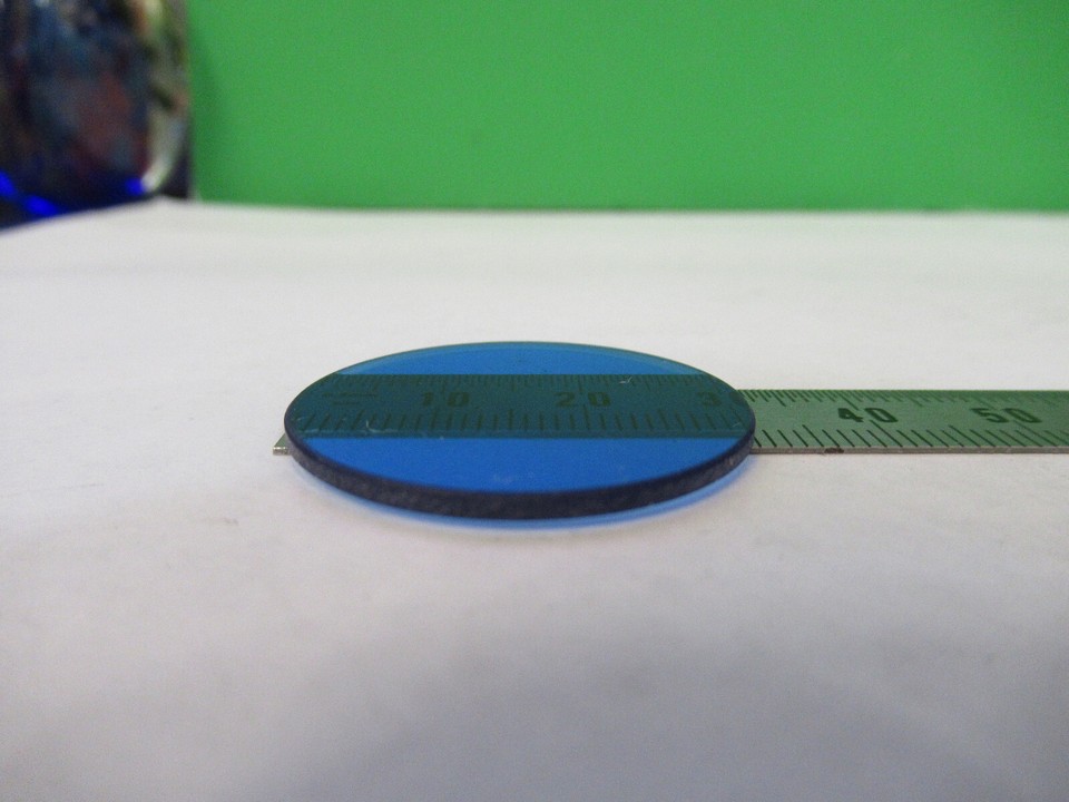 LEITZ WETZLAR GERMANY B12 BLUE GLASS FILTER MICROSCOPE PART AS PICTURED ...