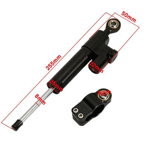 CNC Steering Damper Stabilizer For Harley Dyna Softail Road King Street ...