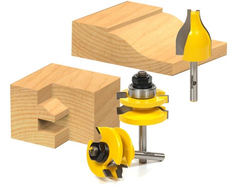 Ogee 3 Bit Raised Panel Cabinet Door Router Bit Set- 1/4" Shank ...