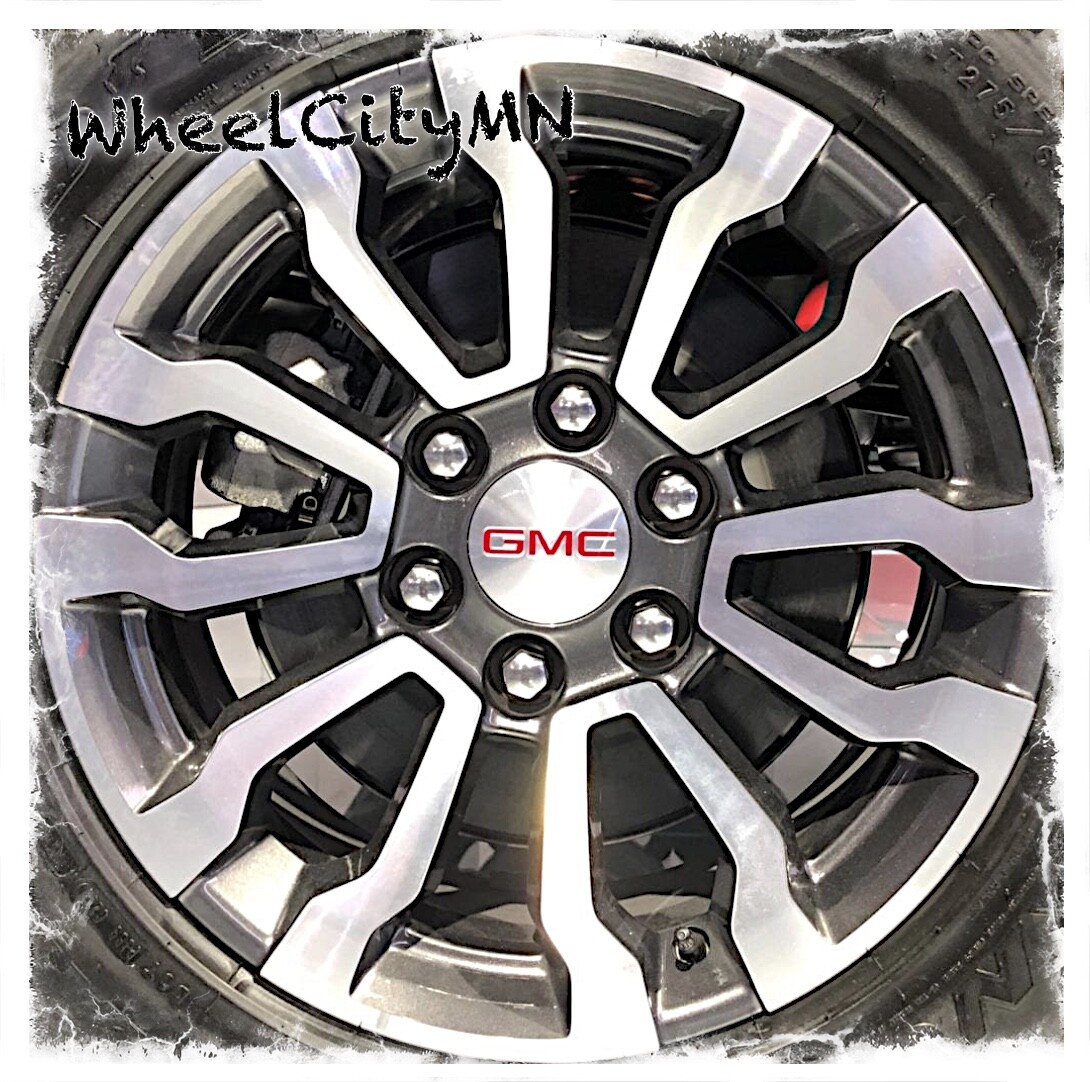 18 inch gunmetal machined 2020 GMC Sierra 1500 AT4 OE replica 5909 ...