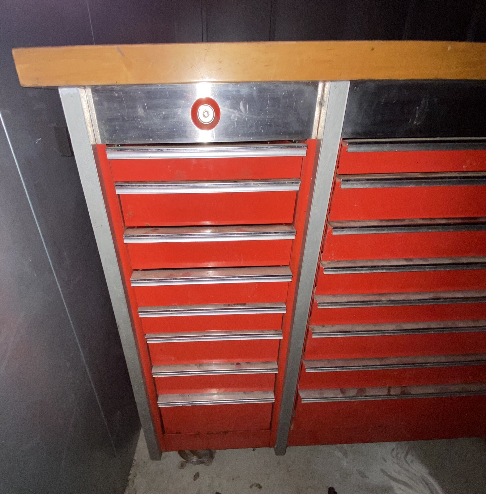 Snap On Tools Large Tool Box Double Bank Roller USA 24” Deep 54” Long ...