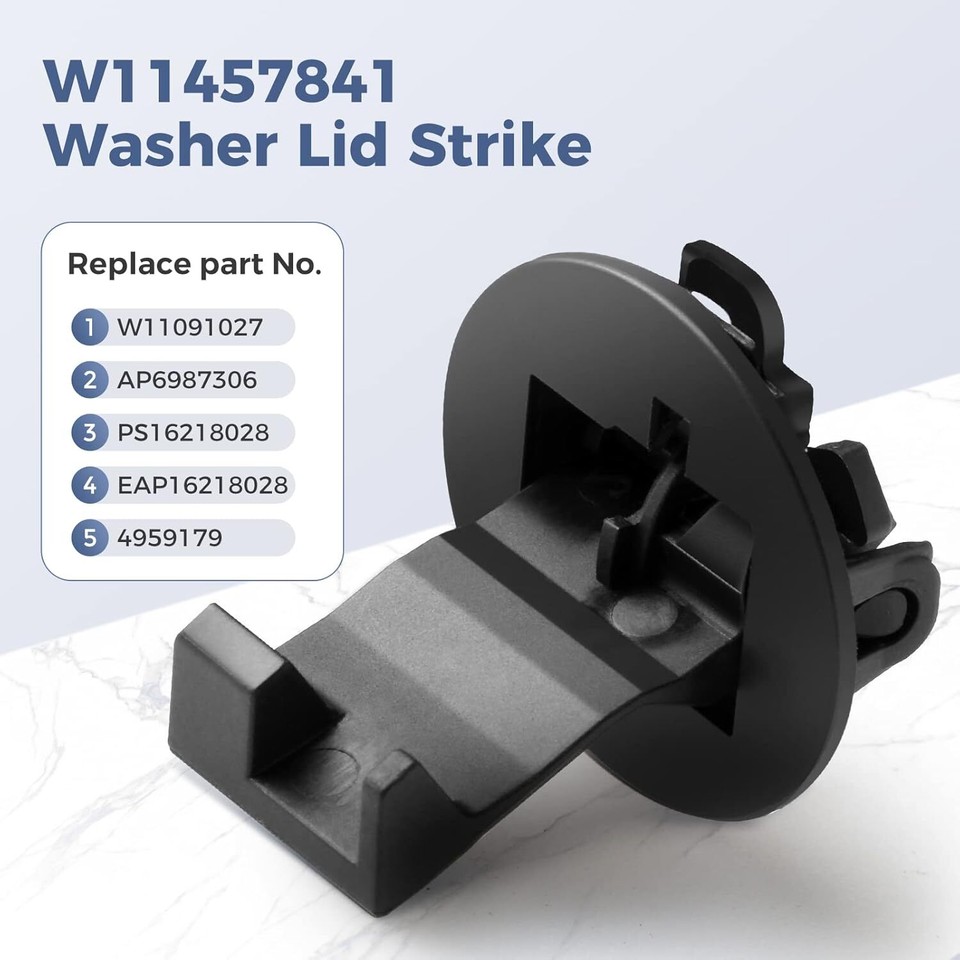 New Genuine OEM Whirlpool Washer Washing Machine Lid Strike W11457841 ...