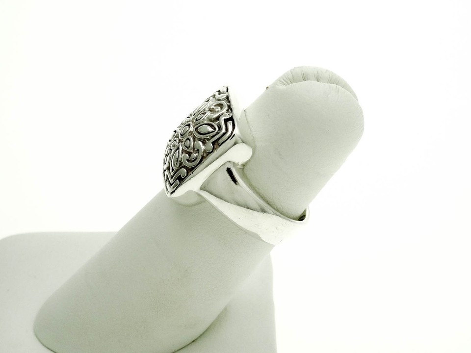 Sterling Silver Ring With Vintage Style Fancy Designs Size- 7 | eBay