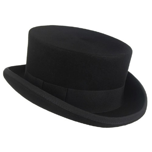 Black 100% Wool Felt Top Hat – Vintage Wool Formal Top Hat Handmade | eBay