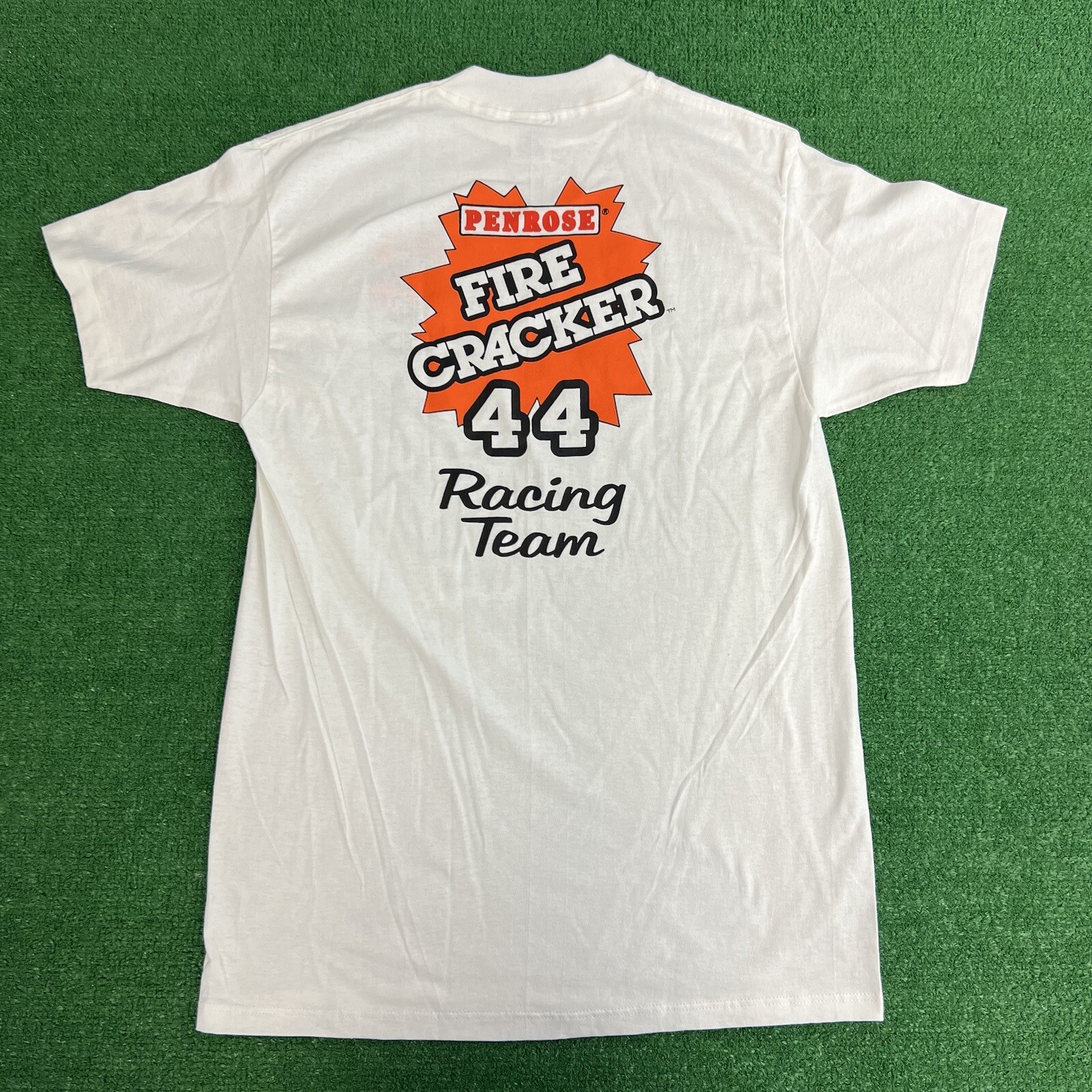 VTG 90s Penrose Fire Cracker Racing Team Classic Whit… - Gem