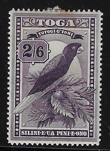 Tonga: 1897; Scott 51, Mint Hinged some minimun rust, National Bird ...