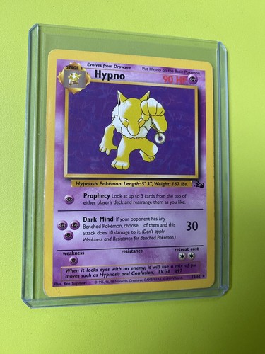 Hypno Fossil Set 23/62 Pokemon Trading Card | eBay