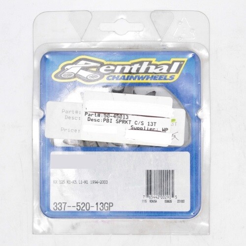 Renthal Sprocket 13T Part Number - 50-45013 For Kawasaki | eBay