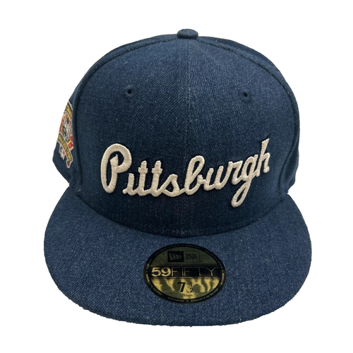 Pittsburgh Pirates Hat Blue Denim New Era 59Fifty 1994 ASG Script Fited ...
