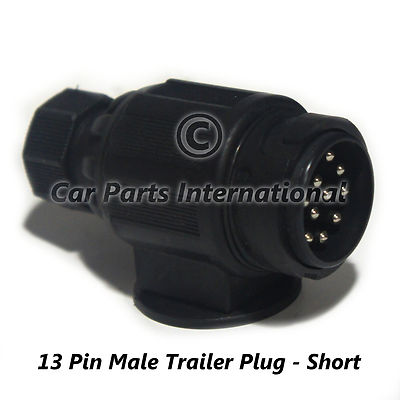 13 Pin Trailer Caravan Electrics Lighting Euro Towing Plug Adaptor ...