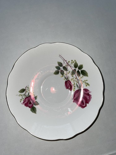 Old Royal Bone China England Saucer Red Roses with Gold Trim Missing ...
