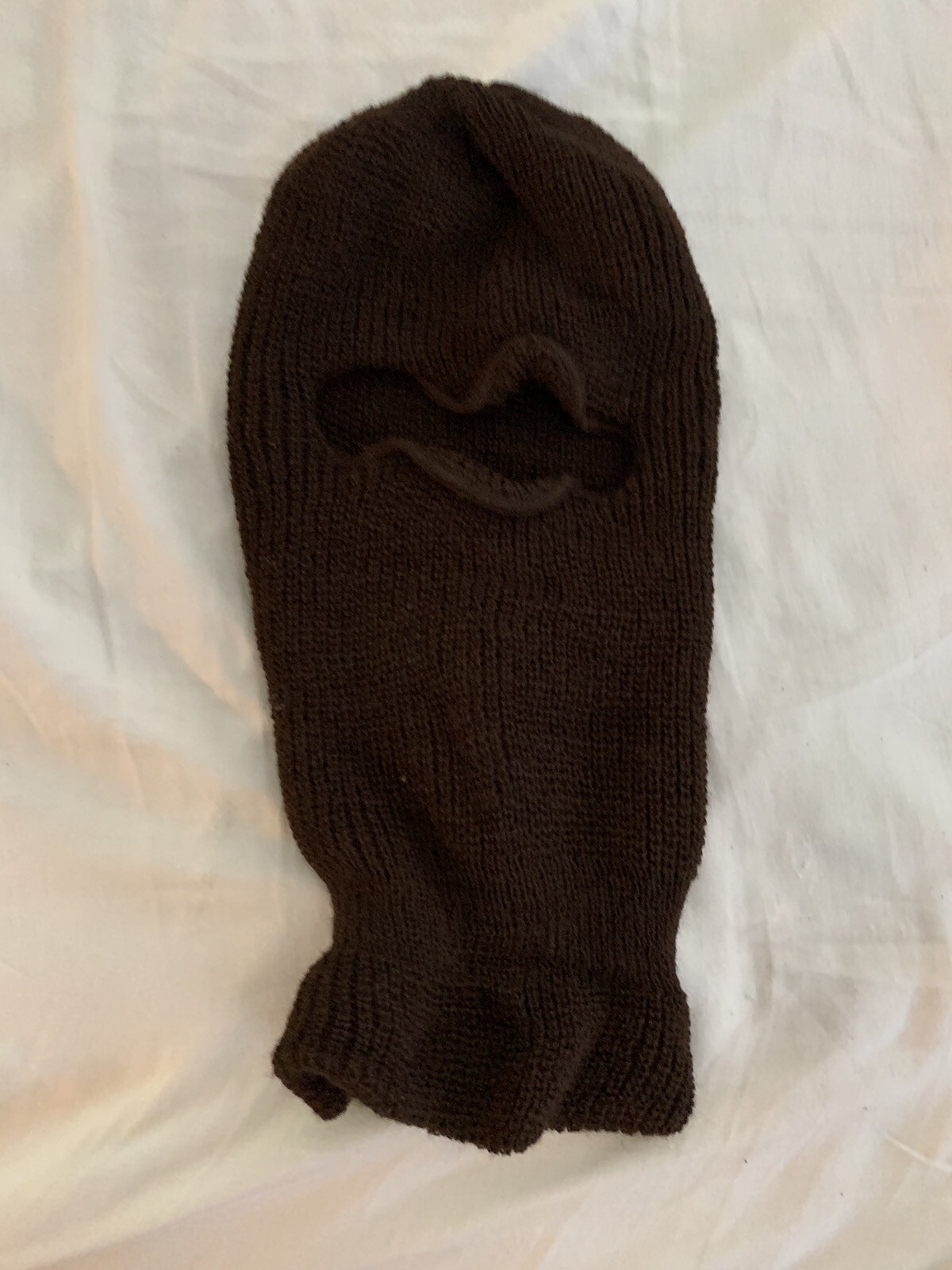 Vintage Knit Snow Ski Mask - Brown | eBay