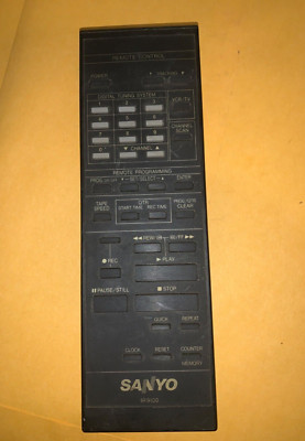VINTAGE SANYO VCR TV Remote Control #39 | eBay