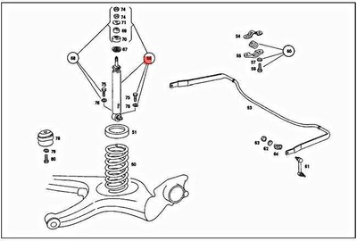 Genuine MERCEDES W114 W115 /8 Coupe Shock absorber 1153200331 | eBay