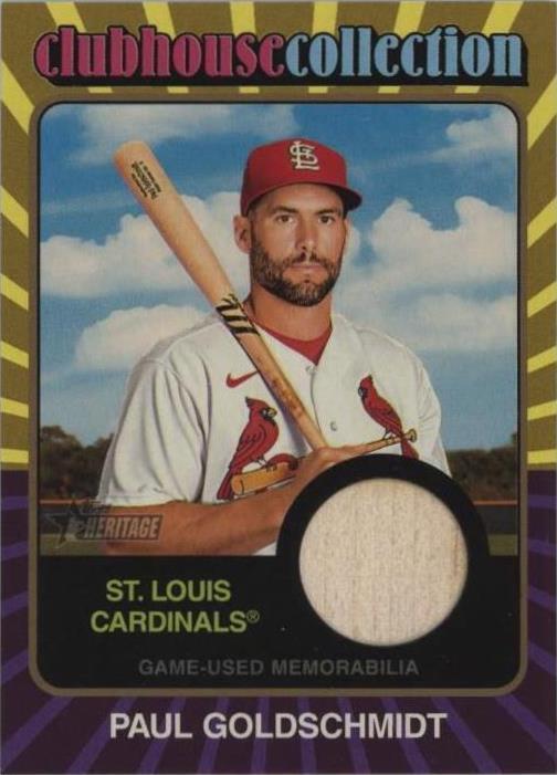 2024 Topps Heritage - Clubhouse Collection Relics Paul Goldschmidt #CCR ...