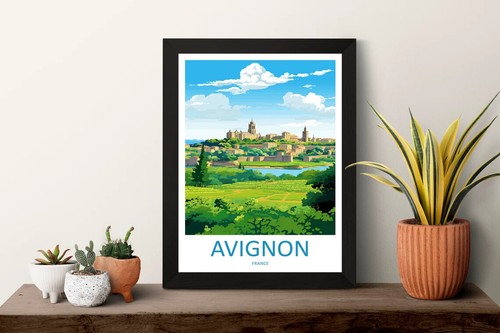 (Laminated) Avignon Travel Poster Print Wall Art | eBay