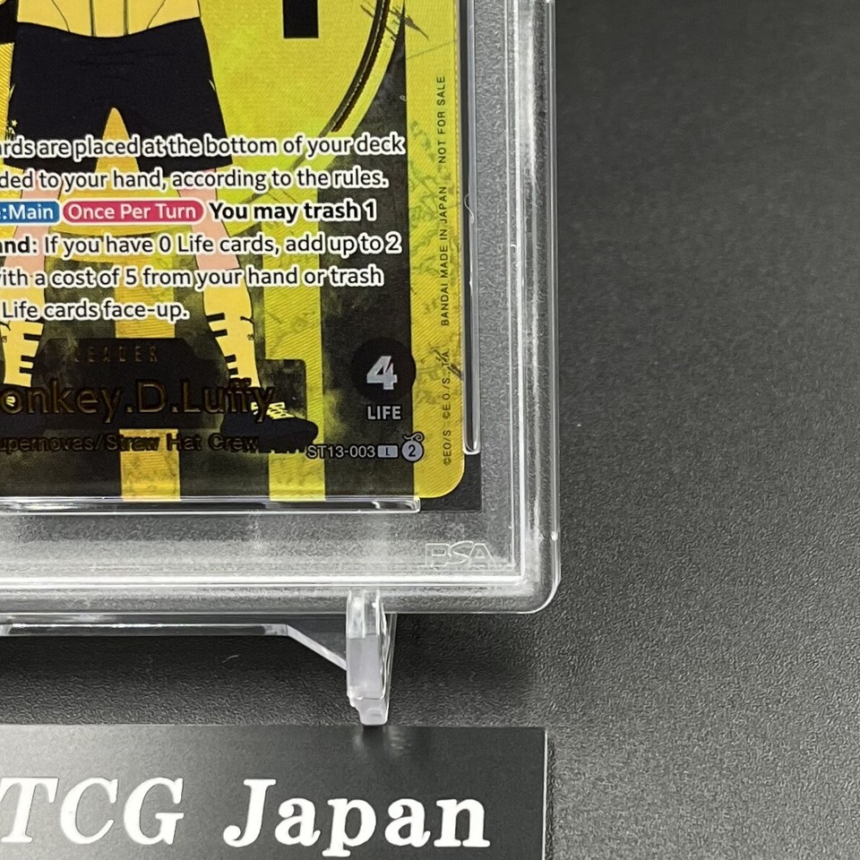 PSA 10 Monkey D Luffy ST13-003 BVB Borussia Dortmund ONE PIECE Matchday ...