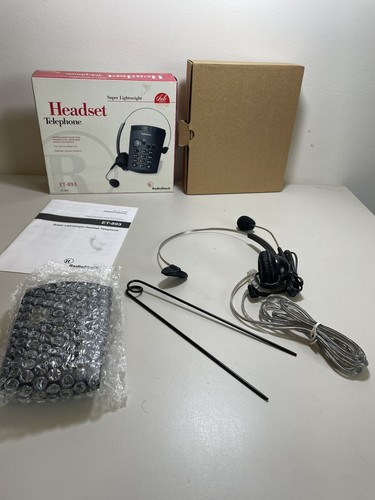 Open Box Headset Telephone Super Lightweight RadioShack ET-893 ...