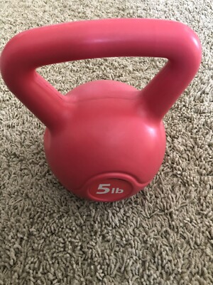 5 lb Kettlebell Weight Fitness Yoga Lifting Exercise Workout Excellent ...