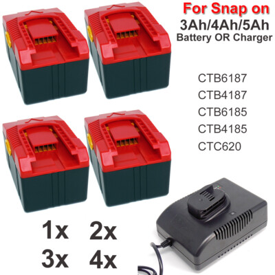 for Snap on Battery 18V 5Ah - 3Ah CTB6187 CTB4187 CTB6185 CTB4185 ...