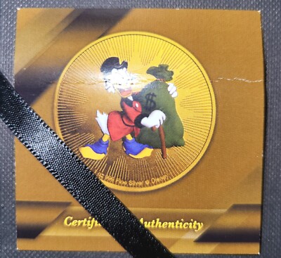 Scrooge MCDUCK COLORIZED COIN LE 200 | eBay