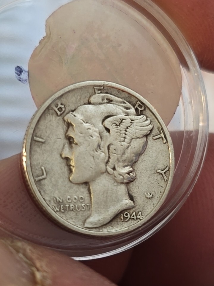 1944 S MERCURY DIME Adolph Weinman’s In Cod We Trust Silver Error Coin ...