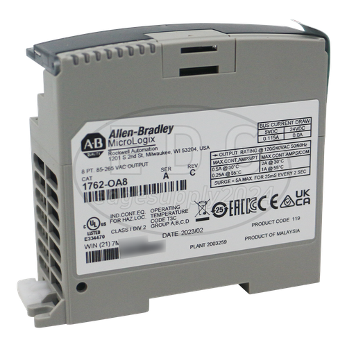 New Sealed Allen-Bradley 1762-OA8 SER A MicroLogix 8 Point Relay Output ...